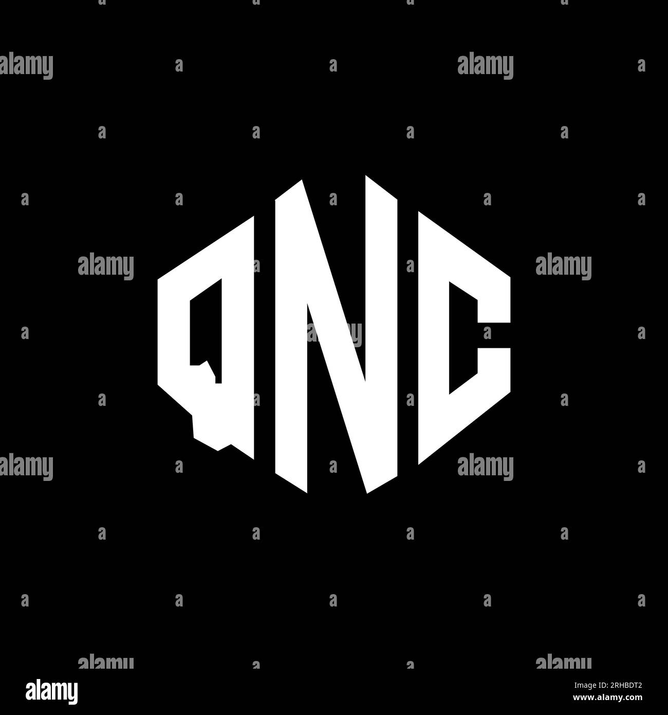 Qnc logo design Black and White Stock Photos & Images - Alamy