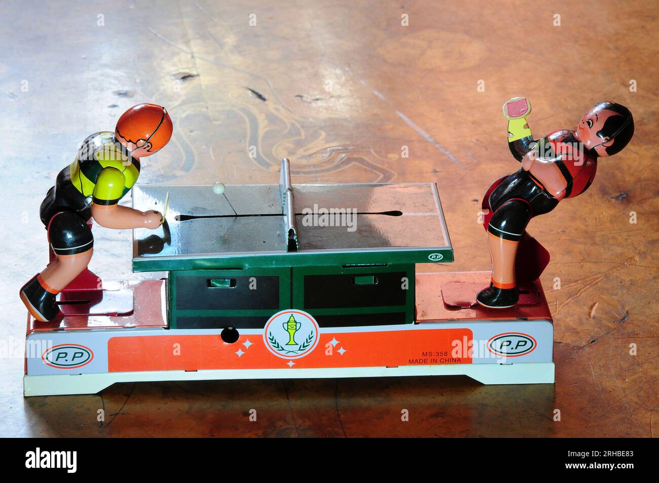 Table tennis clockwork tin toy Stock Photo - Alamy