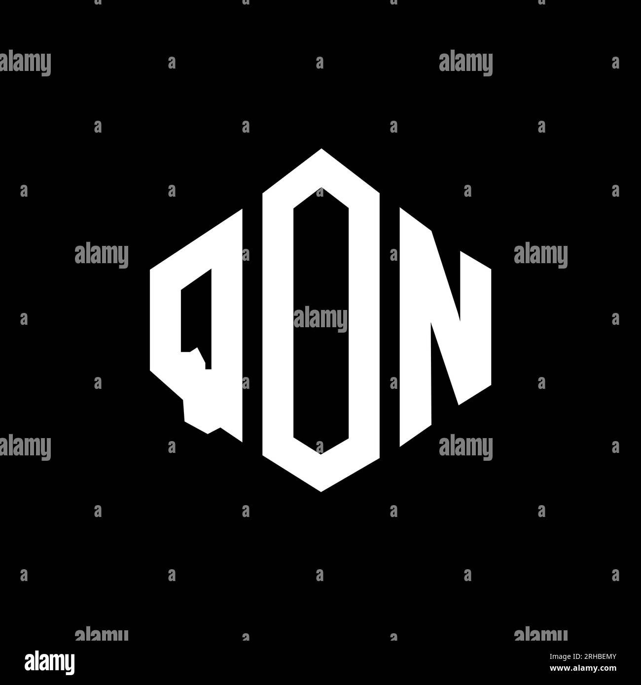 Qon logo design hi-res stock photography and images - Alamy