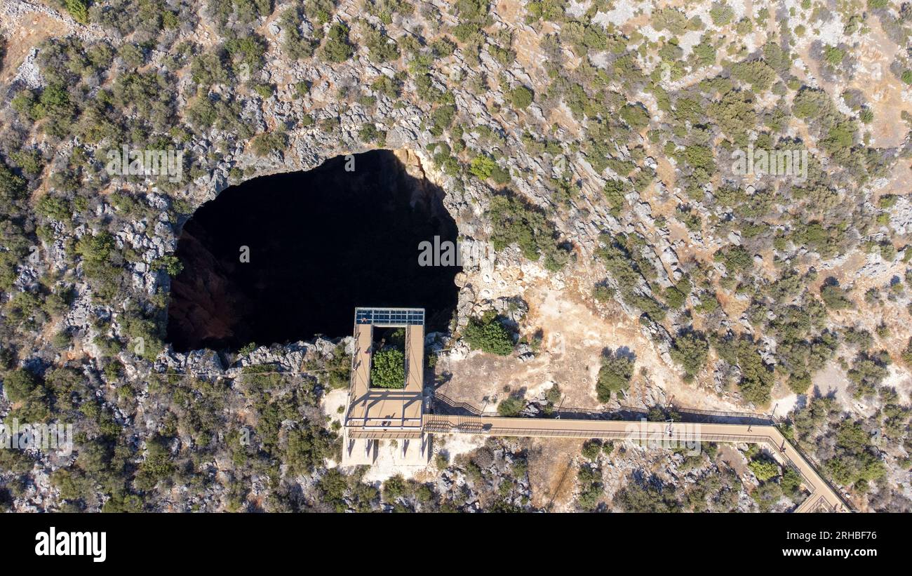 Heaven and hell (Cennet and Cehennem) are two large sinkholes, There is ...