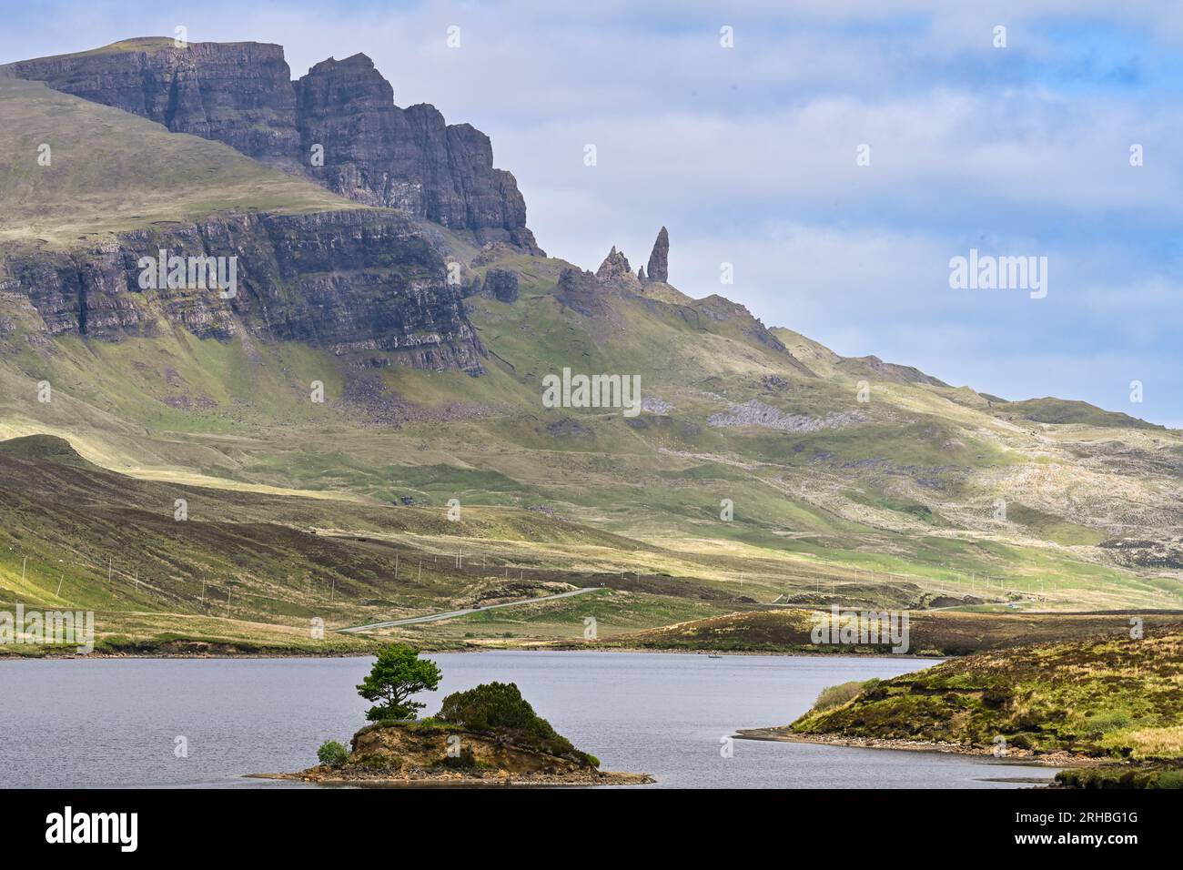 The Old Man of Storr Isle of Skye from Loch Leathan Stock Photo - Alamy