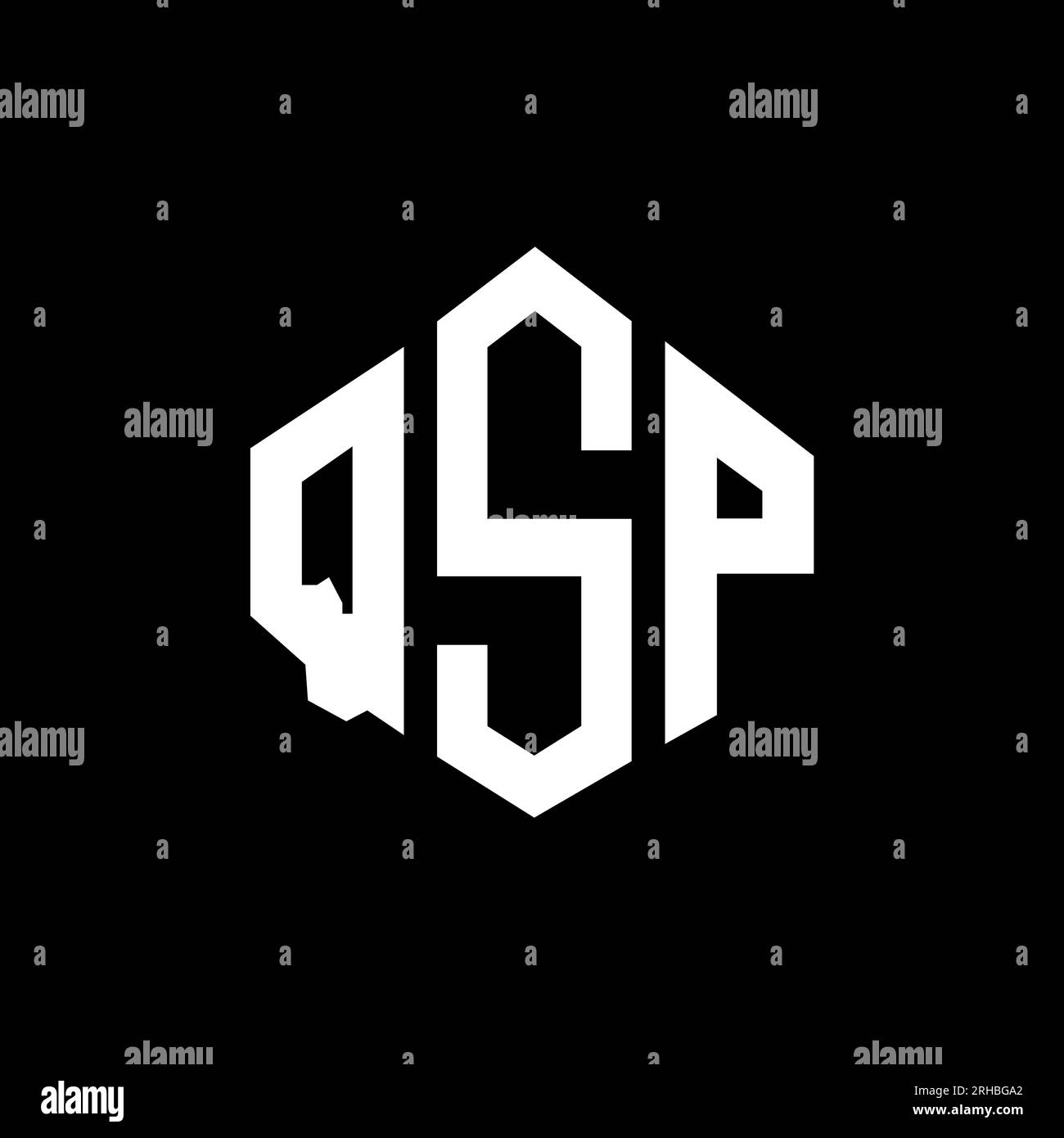 Qsp logo design Black and White Stock Photos & Images - Alamy