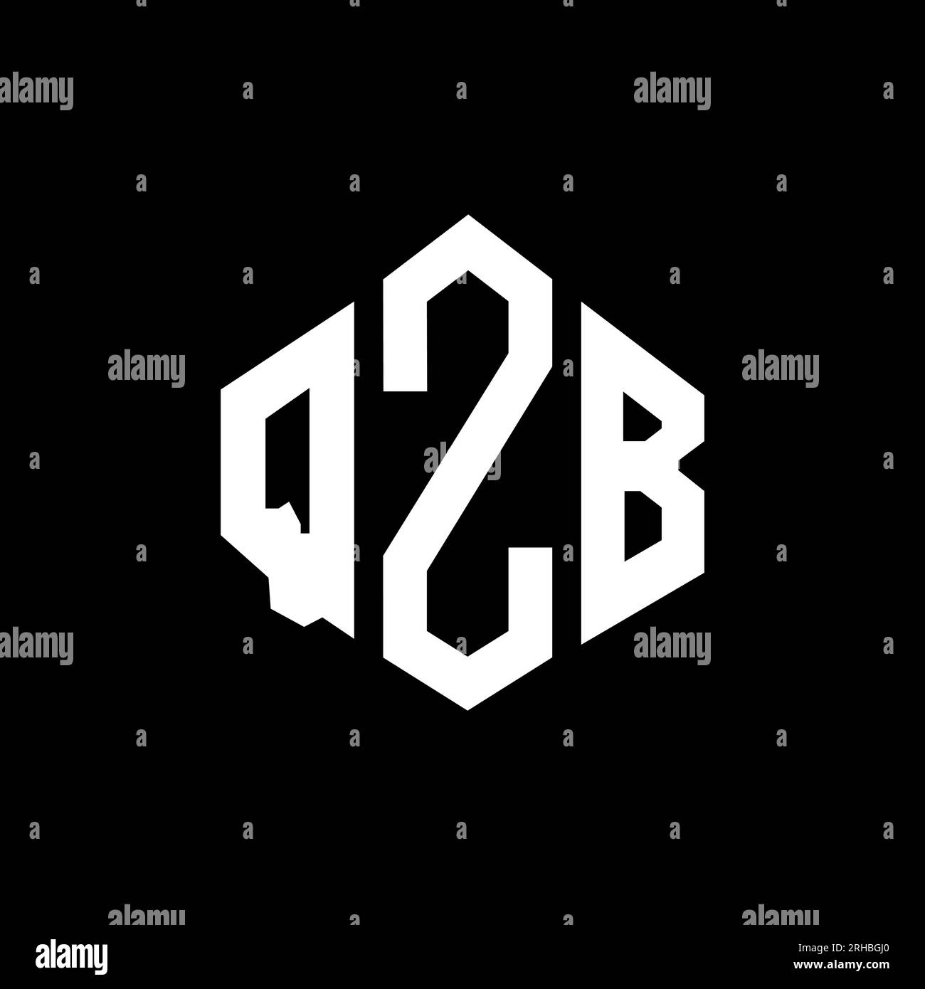 Qzb logo design hi-res stock photography and images - Alamy