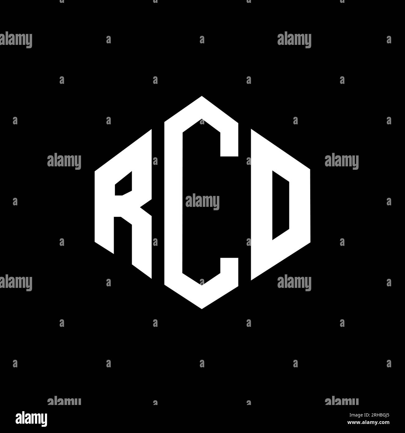 RCO letter logo design with polygon shape. RCO polygon and cube shape ...