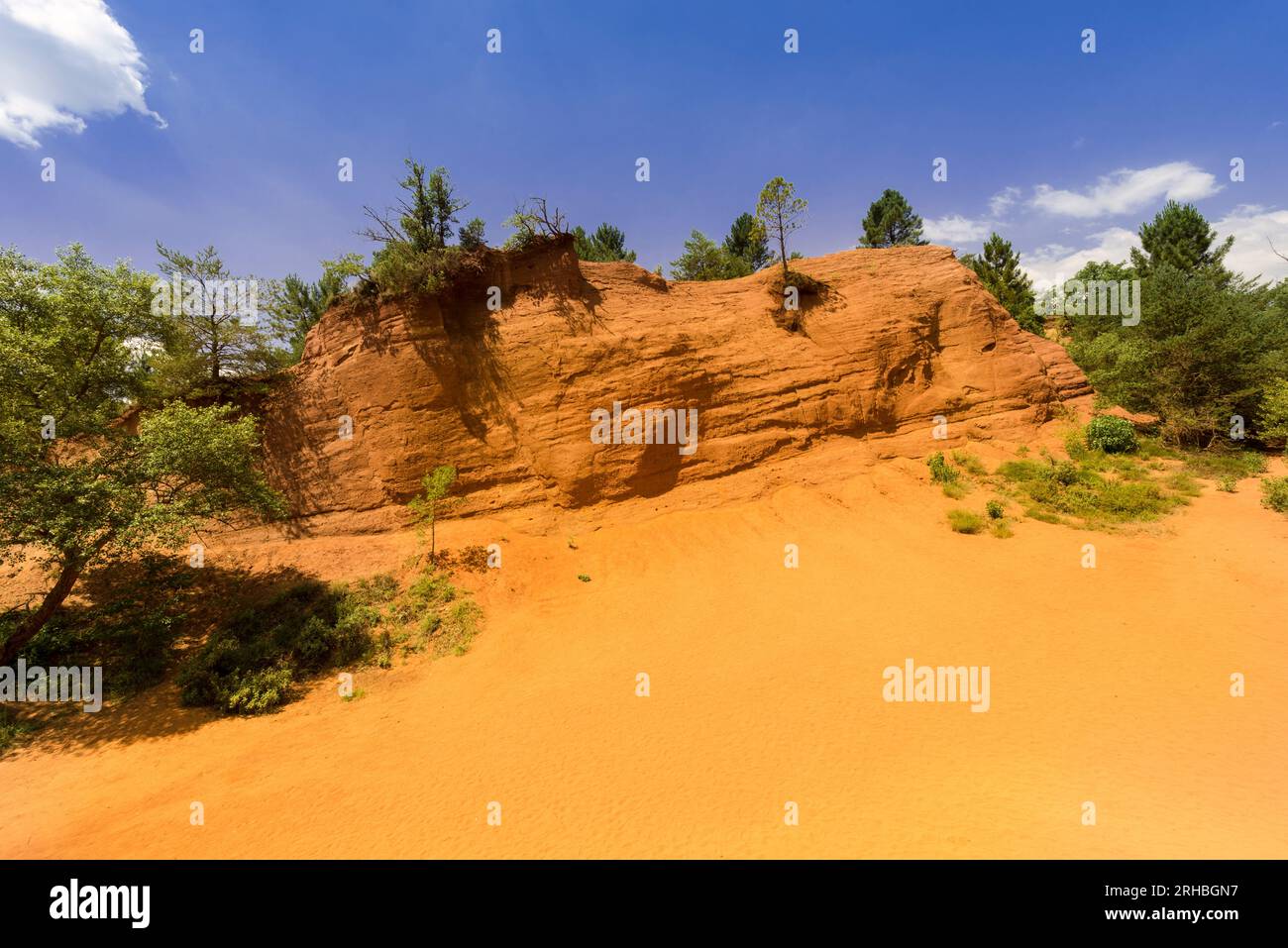 Ocher quarry the Colorado from Rustrel. Vaucluse, Provence, France ...