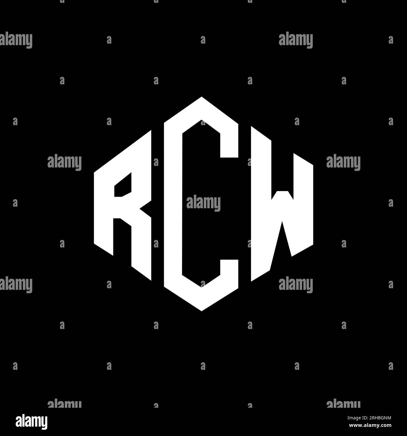 Rcw logo design Black and White Stock Photos & Images - Alamy