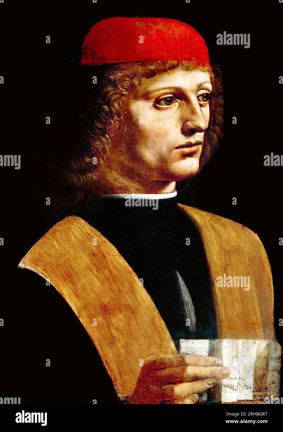 Leonardo da Vinci's The Portrait of a Musician famous painting ...
