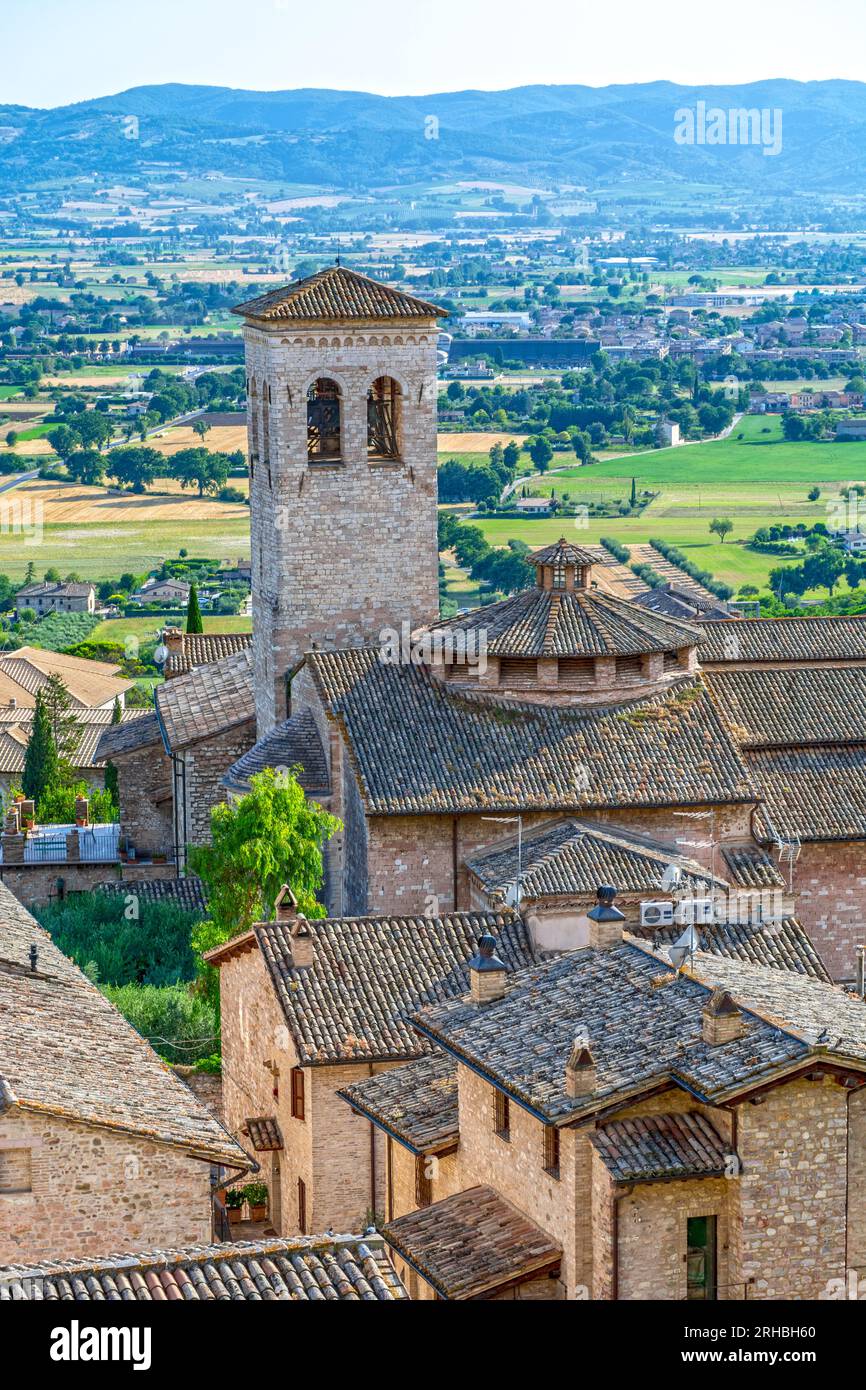 Assisi, Umbria, Italy - abbey of St Peter Stock Photo - Alamy