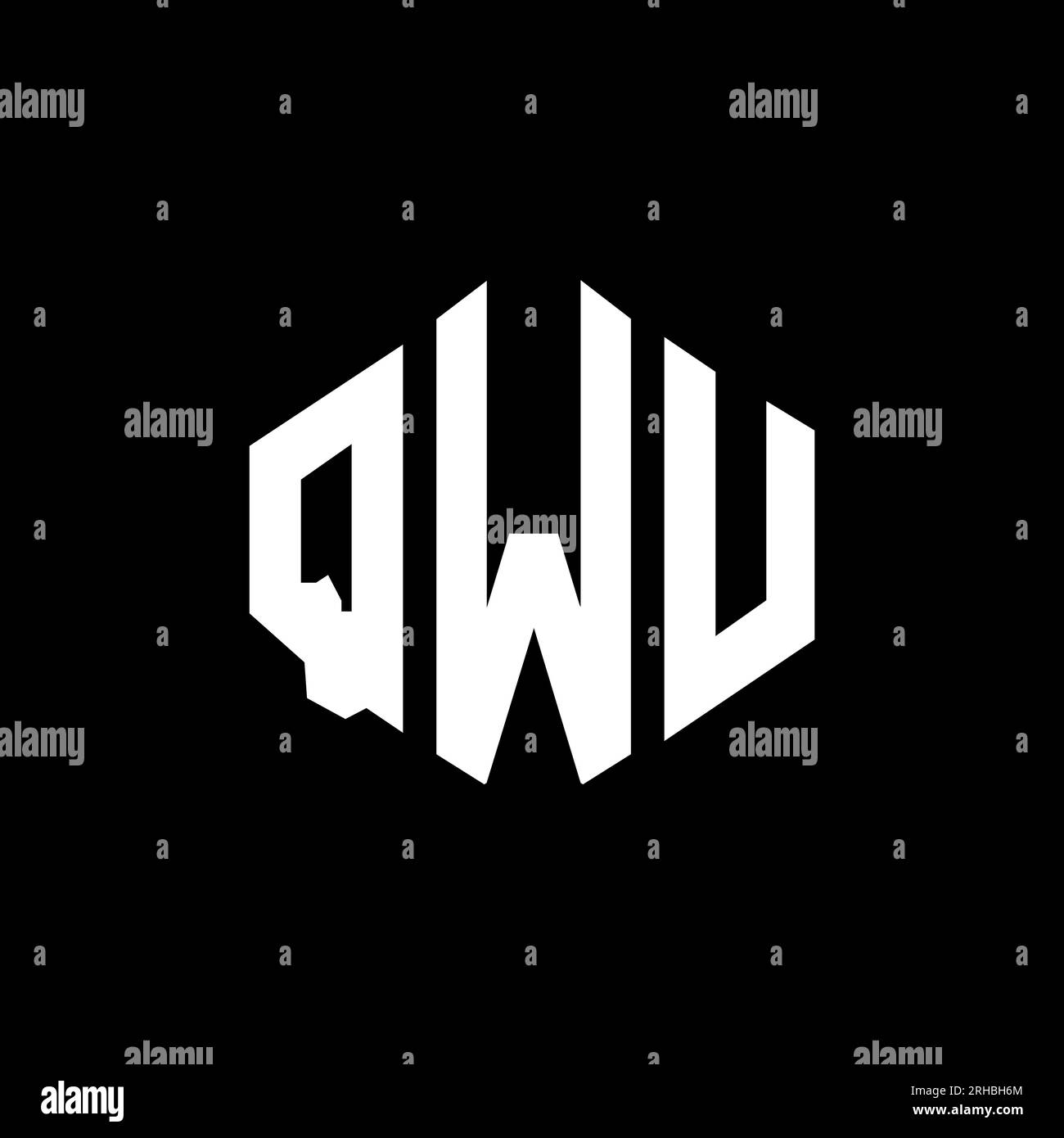 Qwu logo design hi-res stock photography and images - Alamy