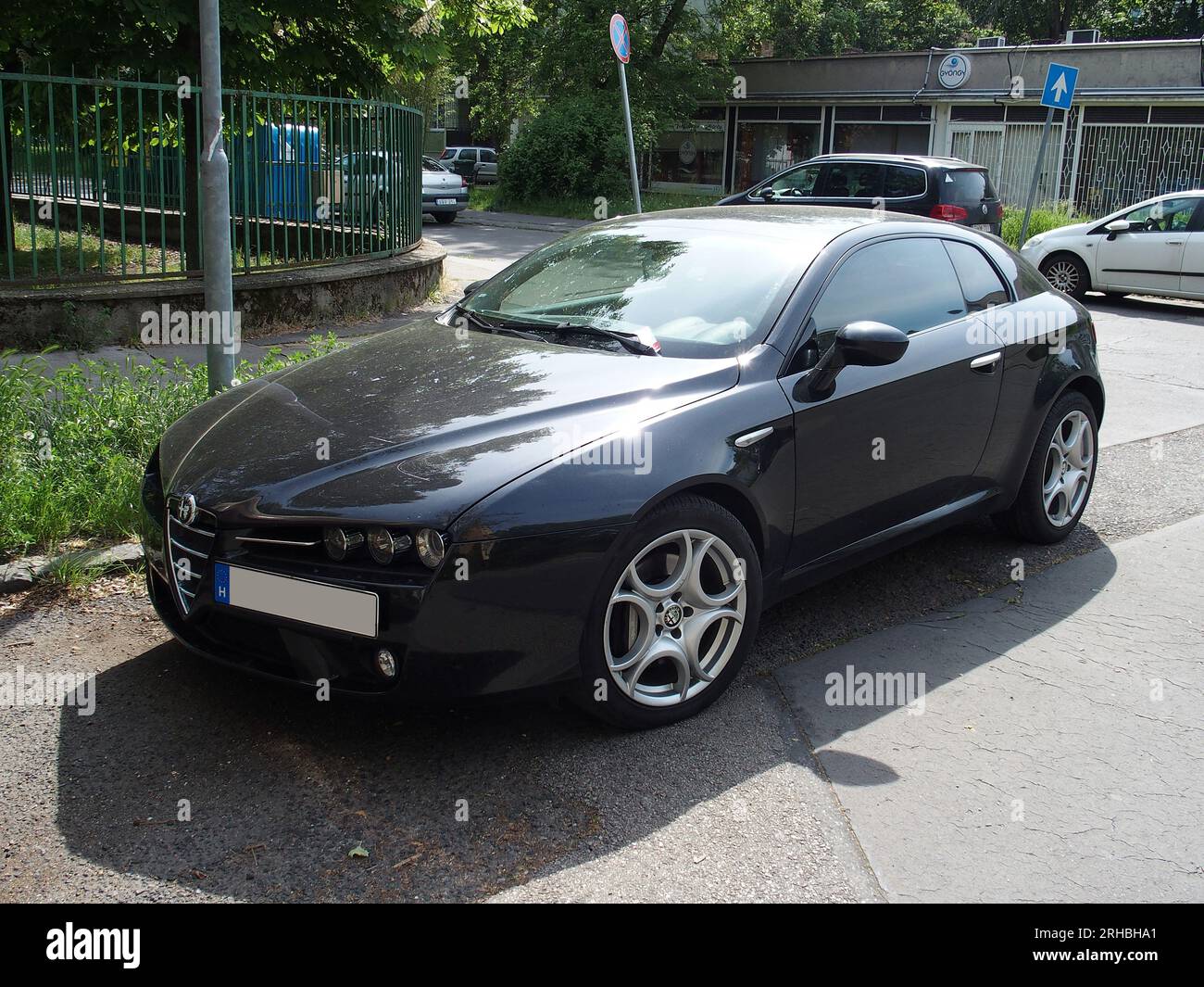 Alfa Romeo Brera sports coupe car, Hungary, Magyarország, Europe Stock ...