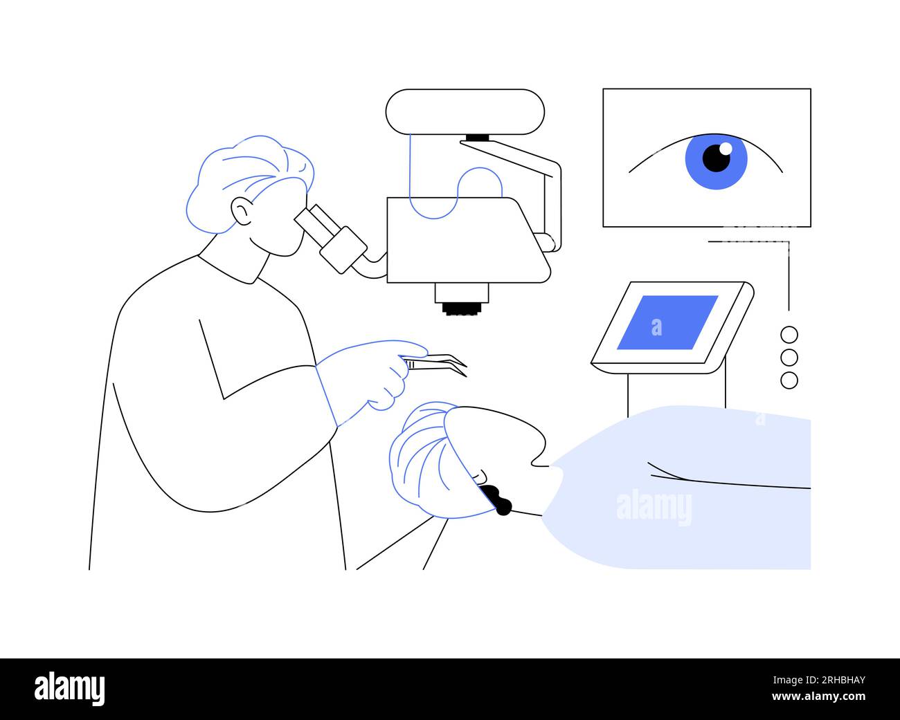 Eye surgery abstract concept vector illustration Stock Vector Image ...