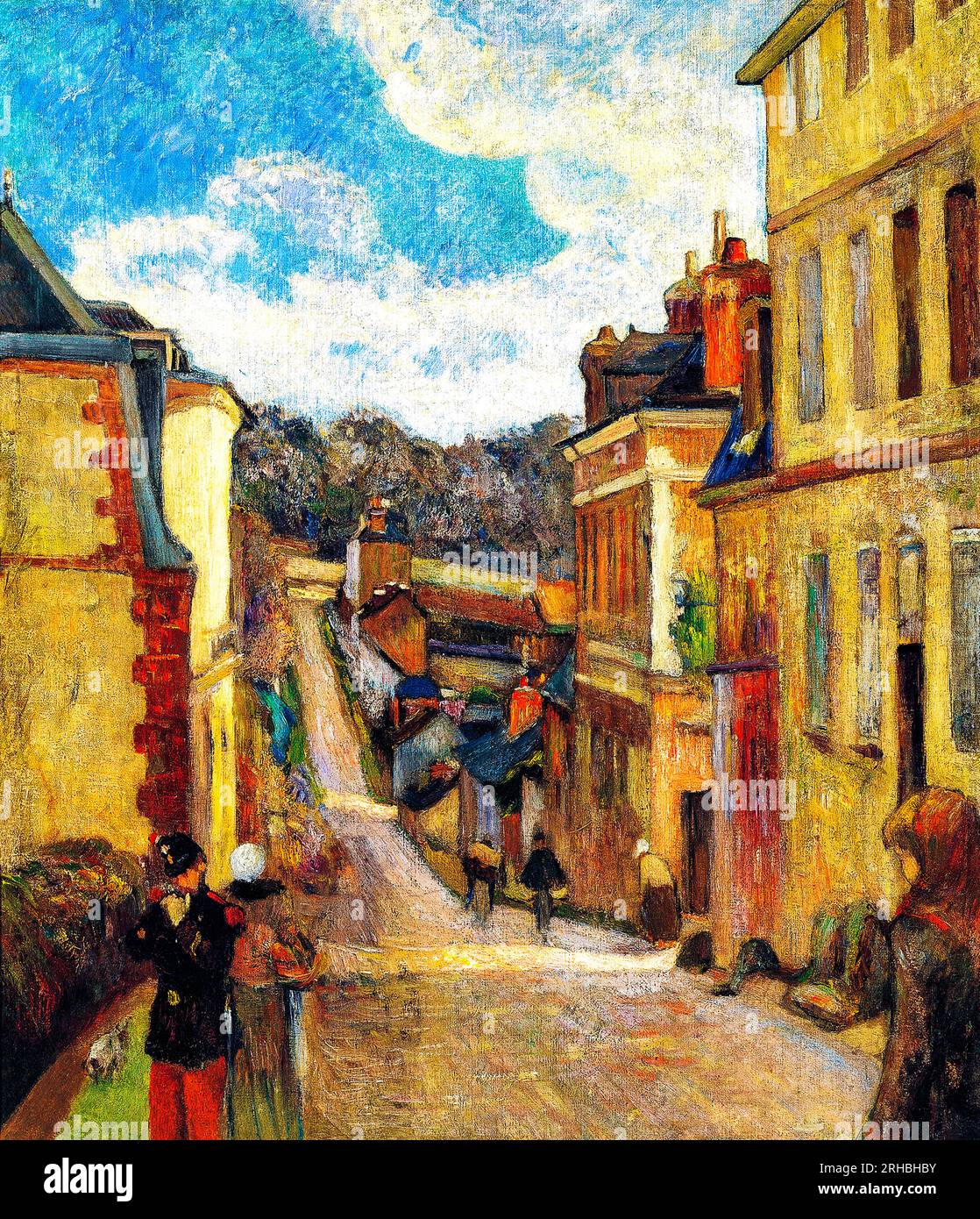 Paul Gauguin's Rue Jouvenet in Rouen famous painting. Original from ...