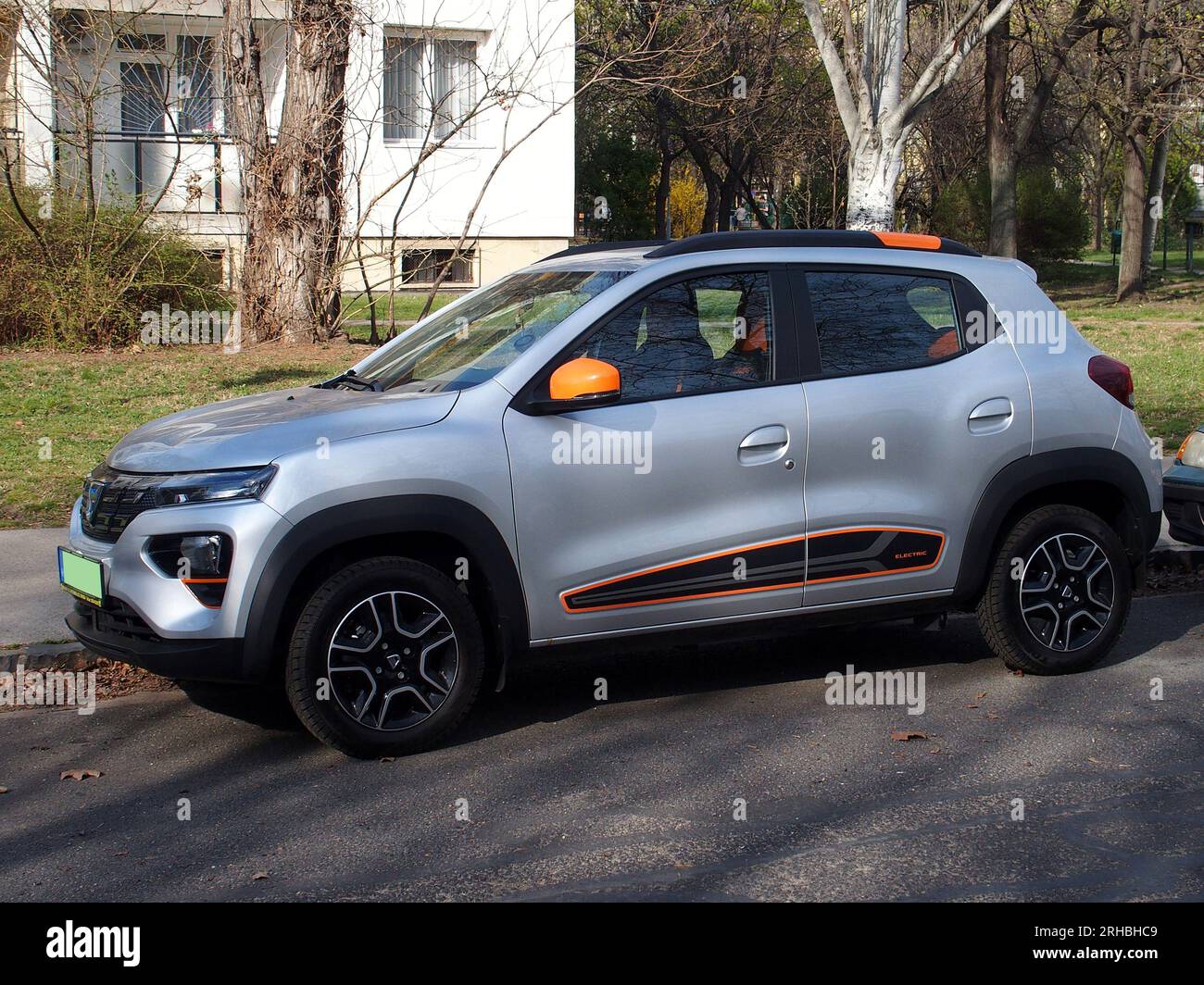 Dacia Spring Electric car, Hungary, Magyarország, Europe Stock Photo ...