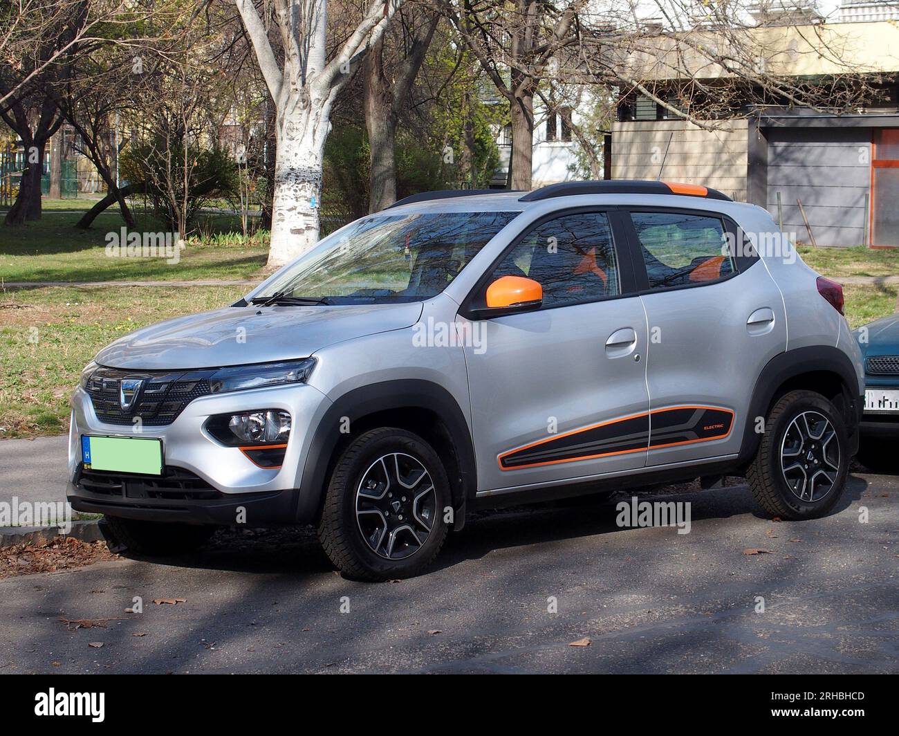 Dacia Spring Electric car, Hungary, Magyarország, Europe Stock Photo ...