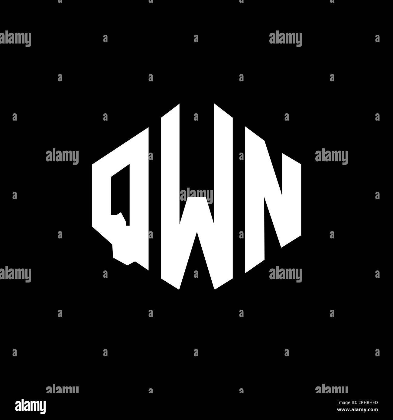 Qwn letter Stock Vector Images - Alamy
