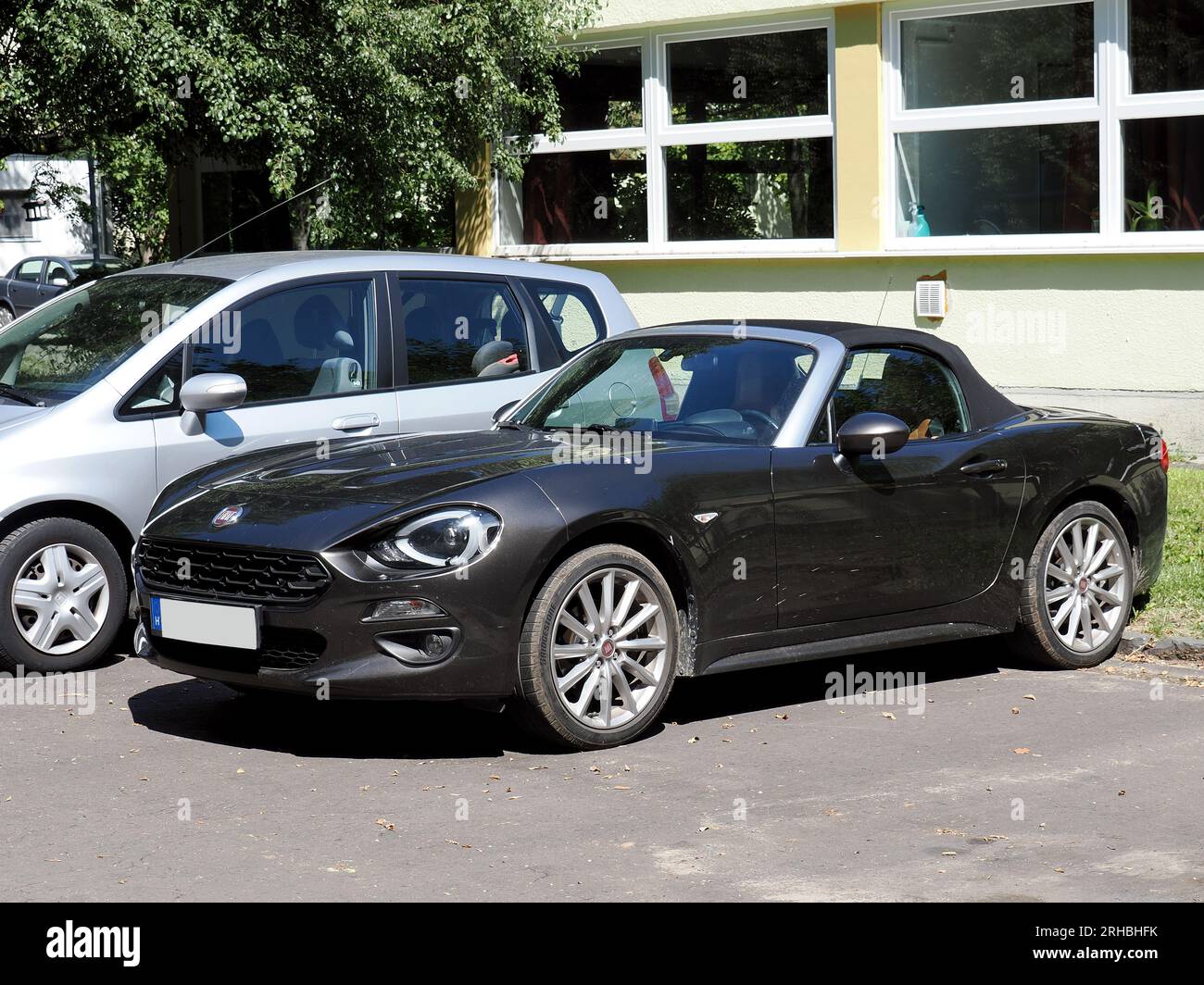 Fiat 124 Spider convertible (cabriolet) sports car, Hungary ...