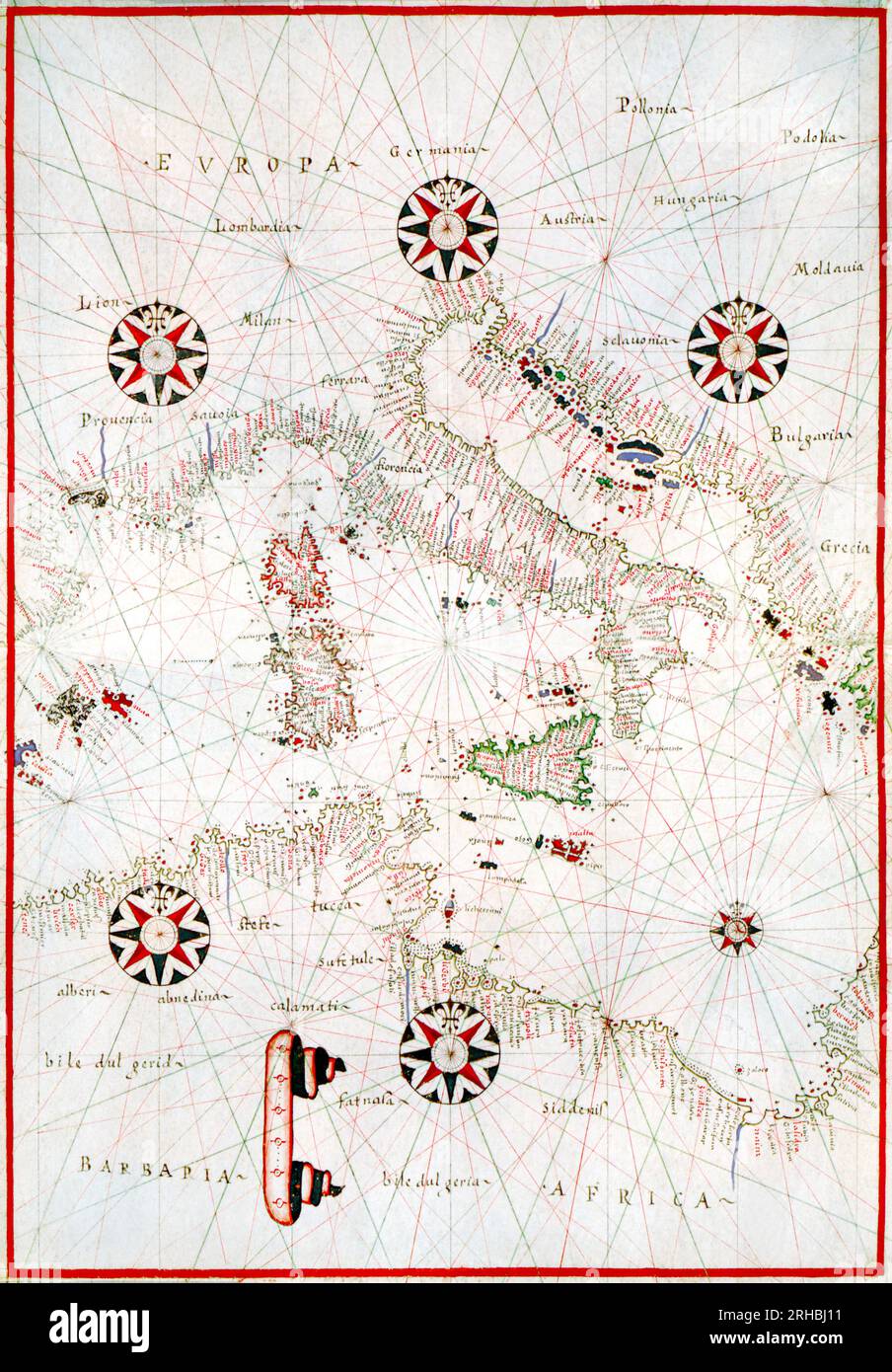 Map of ancient mediterranean world hi-res stock photography and images ...