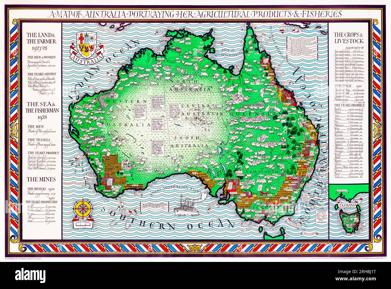 Antique australia new zealand map hi-res stock photography and images ...