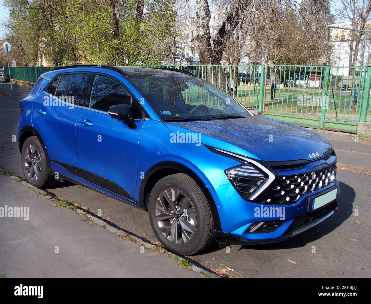 Kia Sportage GT car, Compact crossover SUV, South Korean Stock Photo ...