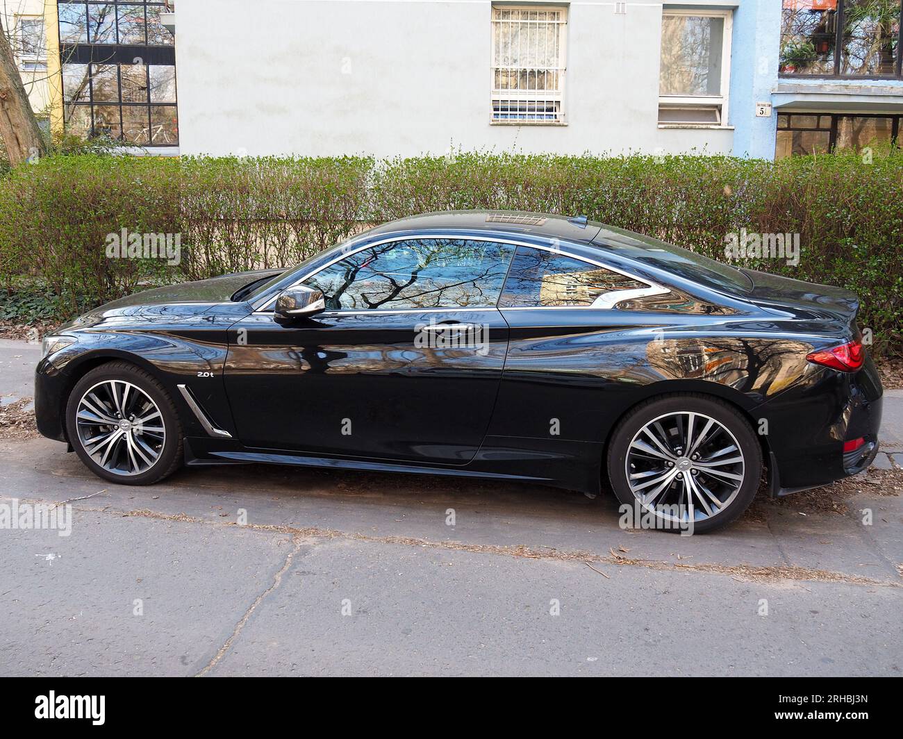 Infiniti Q60 car, 2-door sport luxury coupe, Japanese Stock Photo - Alamy