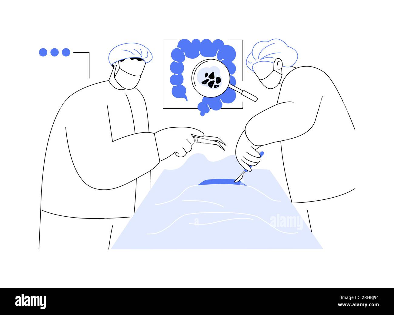 Colon and rectal surgery abstract concept vector illustration Stock ...