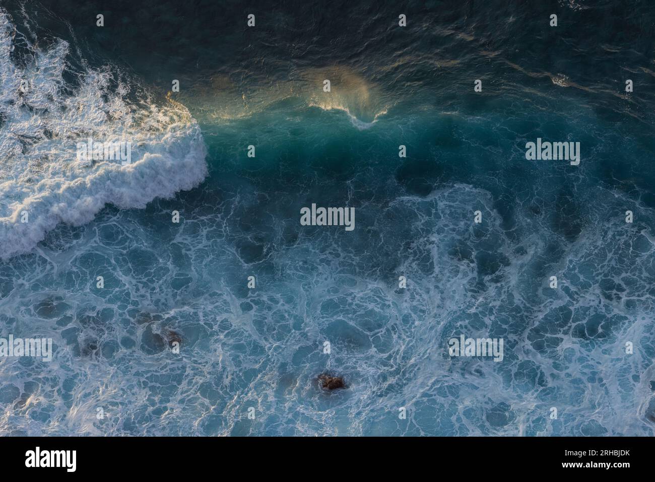Very big waves off the coast of Morocco in the Atlantic Ocean on a ...