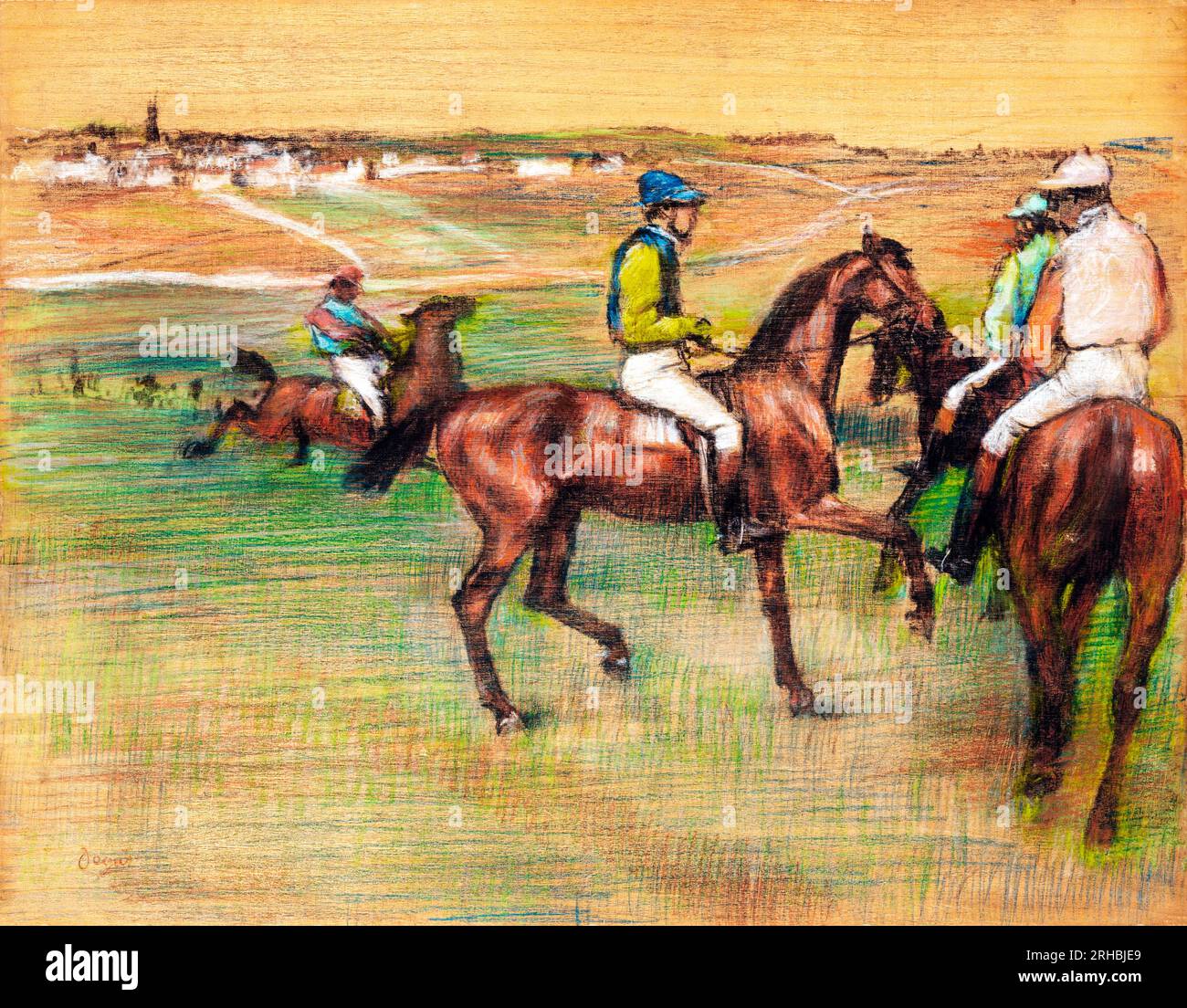 Race Horses painting in high resolution by Edgar Degas. Original from ...