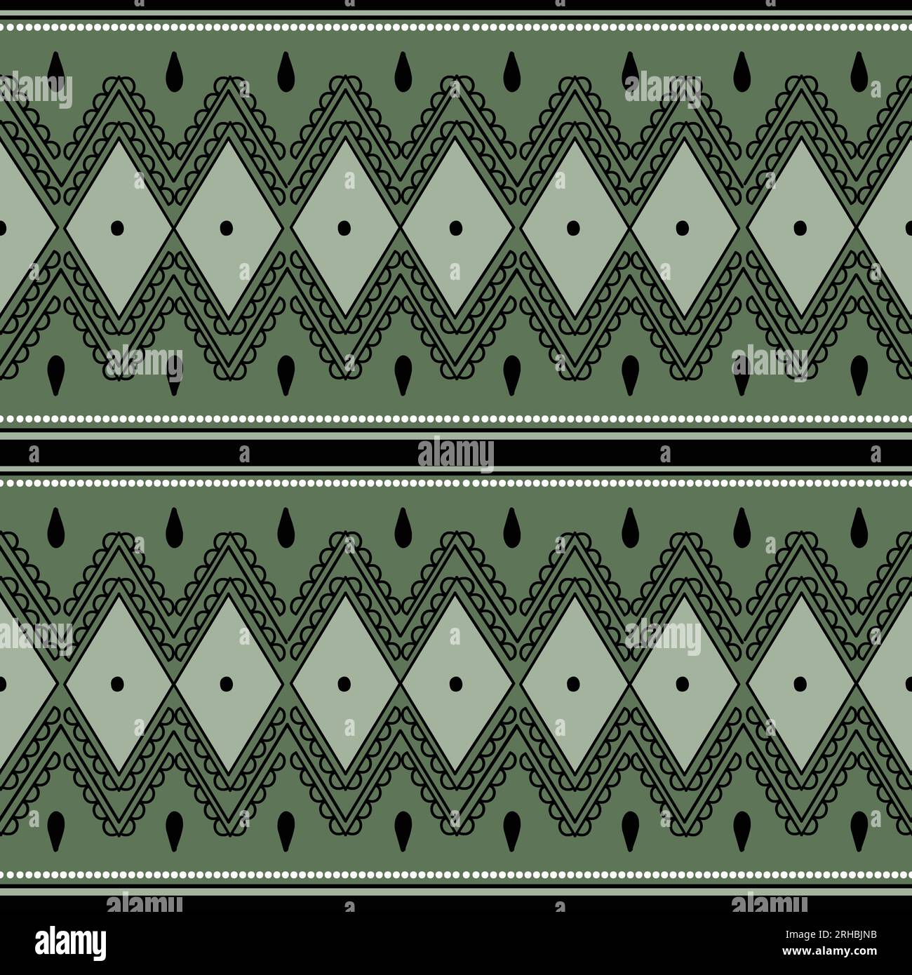 Vintage ethnic seamless pattern tribal hand drawn aztec african stripes ...