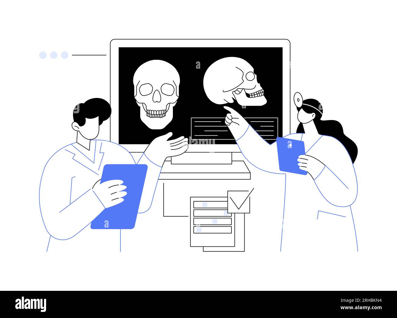 Craniofacial surgery abstract concept vector illustration Stock Vector ...