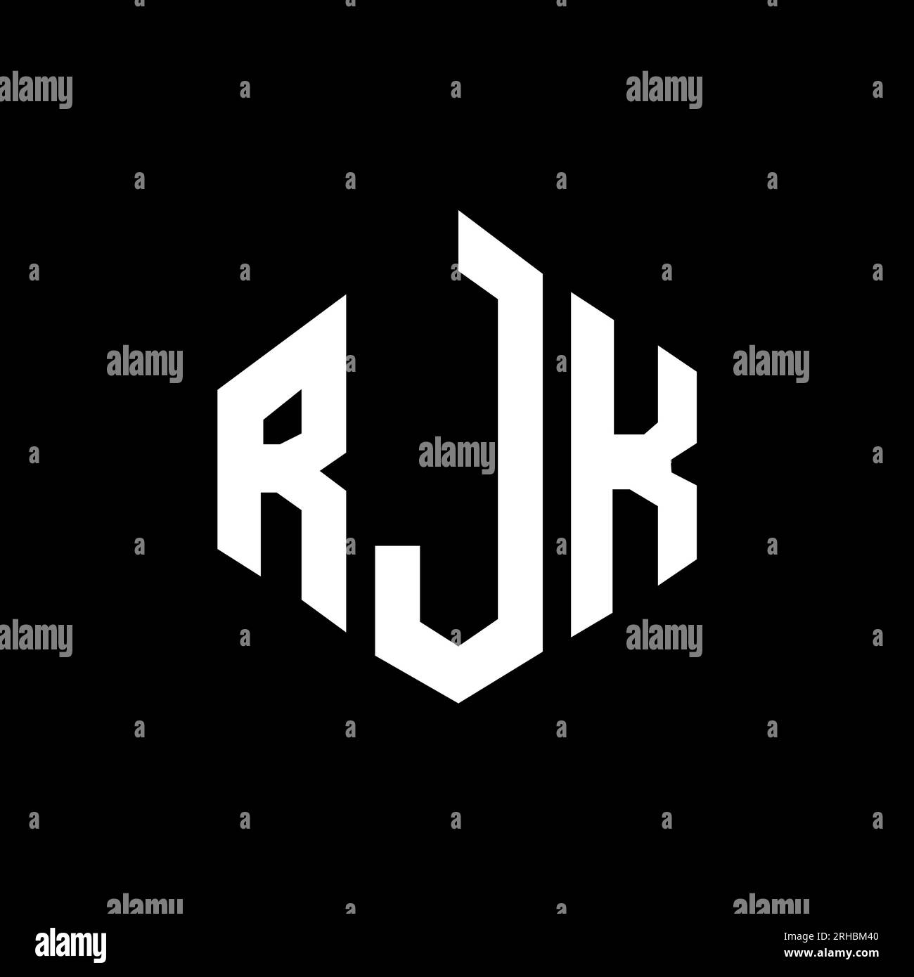 Rjk logo design Stock Vector Images - Alamy
