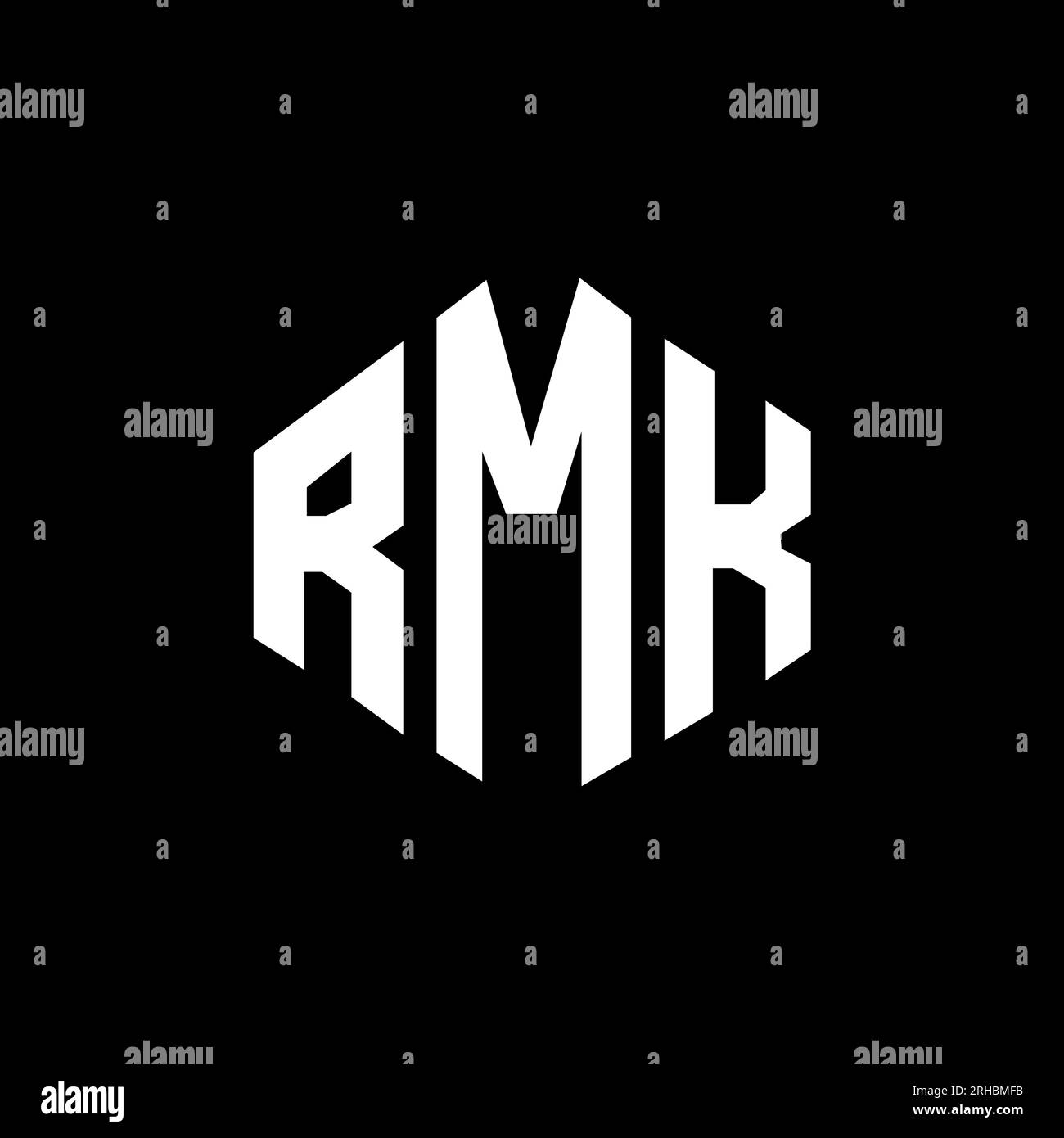Rmk Letter Logo Design With Polygon Shape Rmk Polygon And Cube Shape Logo Design Rmk Hexagon