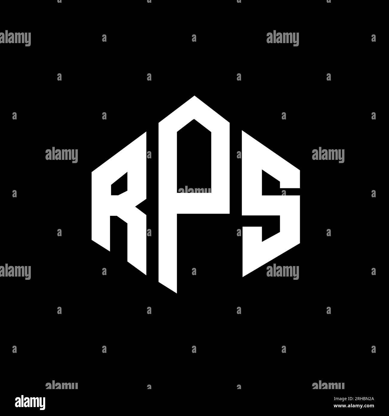 RPS letter logo design with polygon shape. RPS polygon and cube shape ...