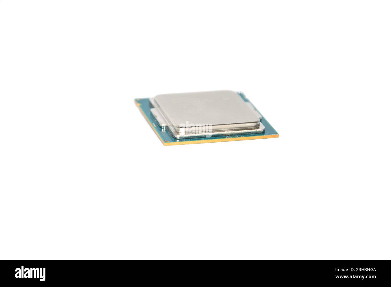 cpu chip on white background Stock Photo - Alamy