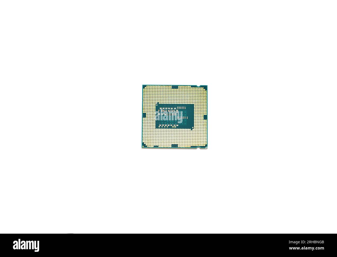 cpu chip on white background Stock Photo - Alamy