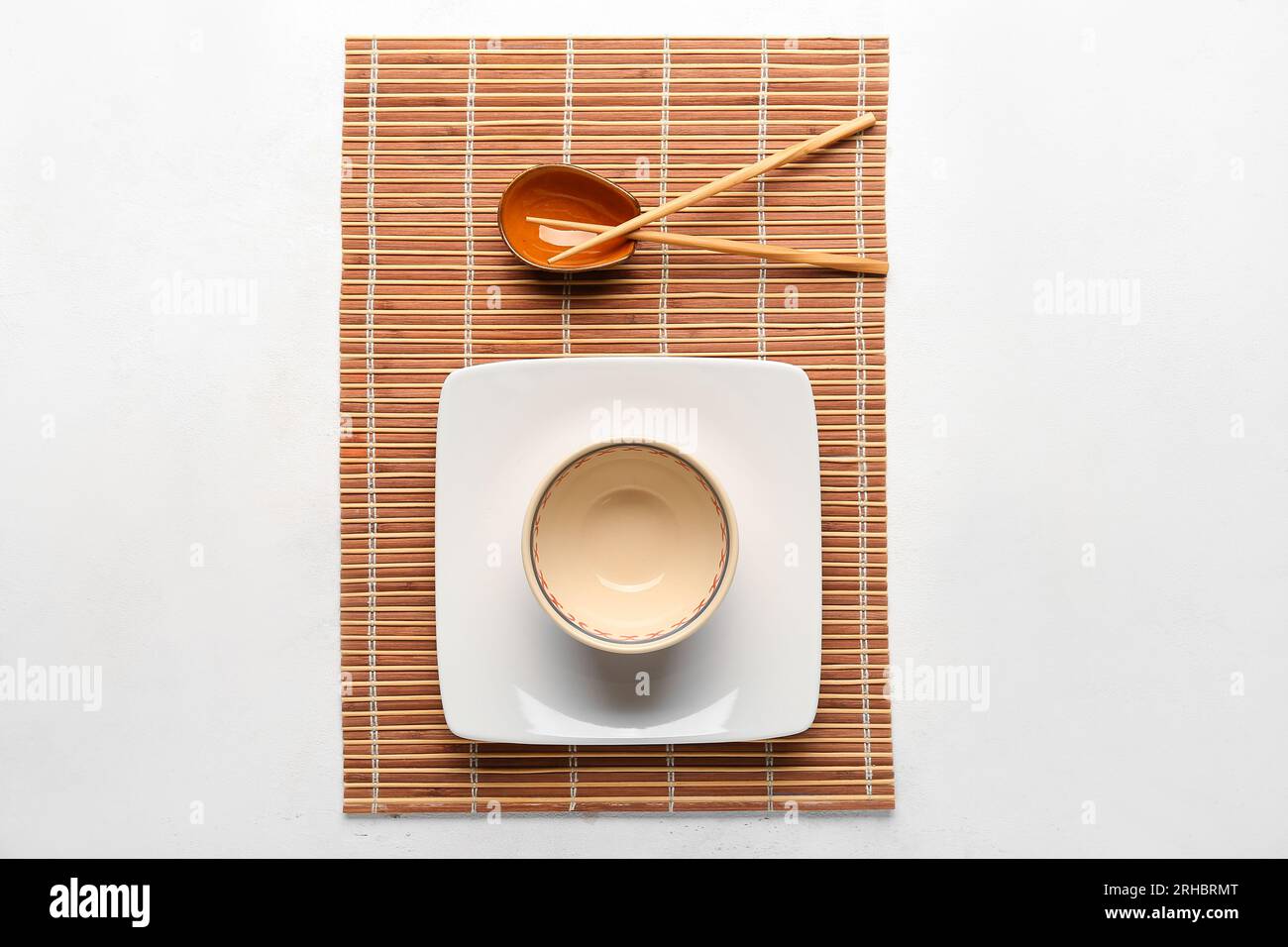 Chinese table setting on light background Stock Photo - Alamy