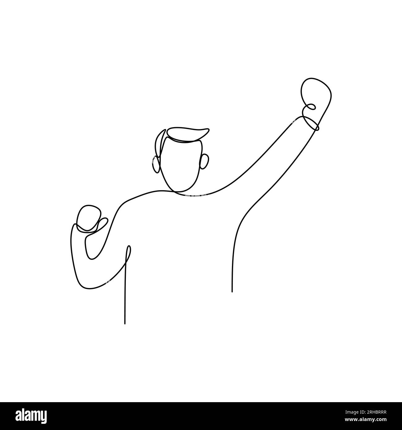 drawing a continuous line of office employees successfully completing ...