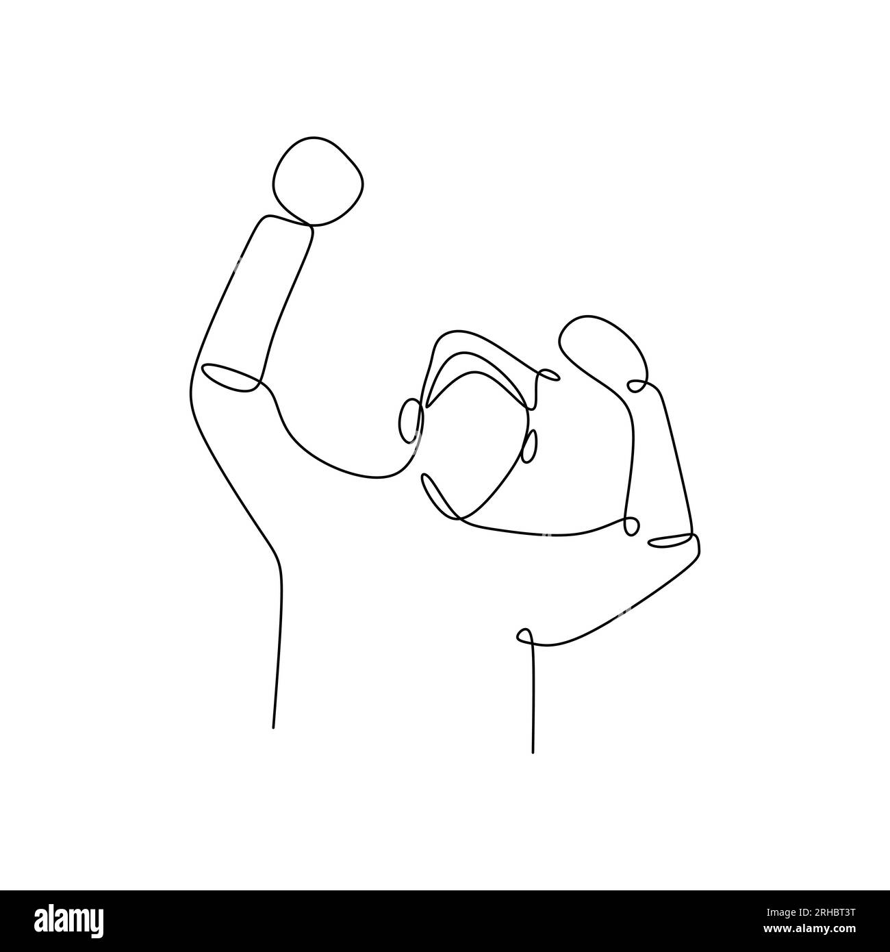 drawing a continuous line of office employees successfully completing ...