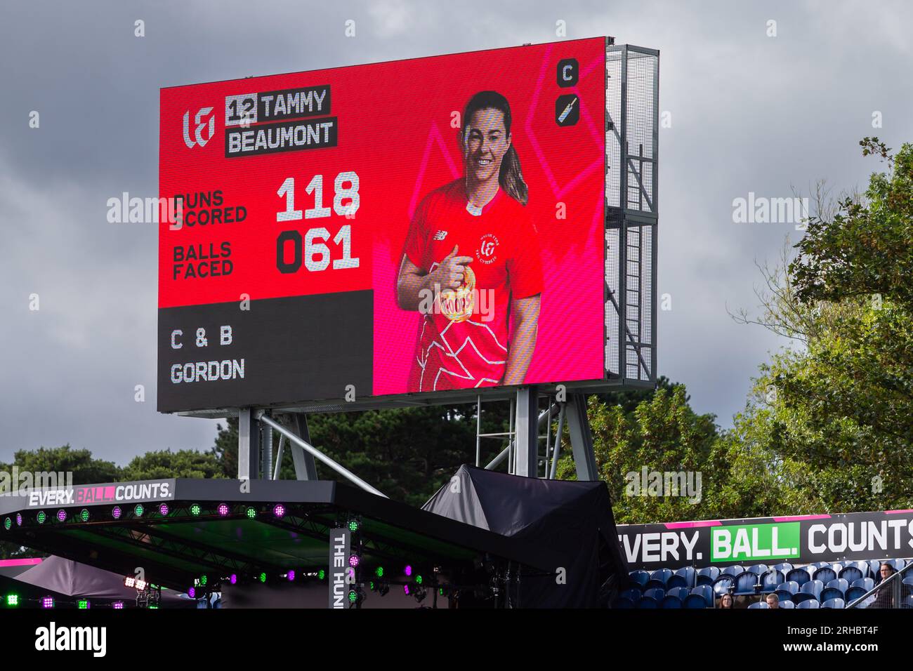 14th August 2023; Sophia Gardens, Cardiff, Wales: The Hundred Womens ...