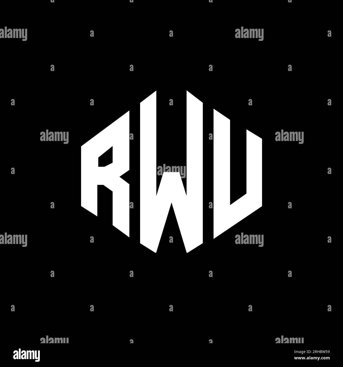 Rwu logo design Black and White Stock Photos & Images - Alamy