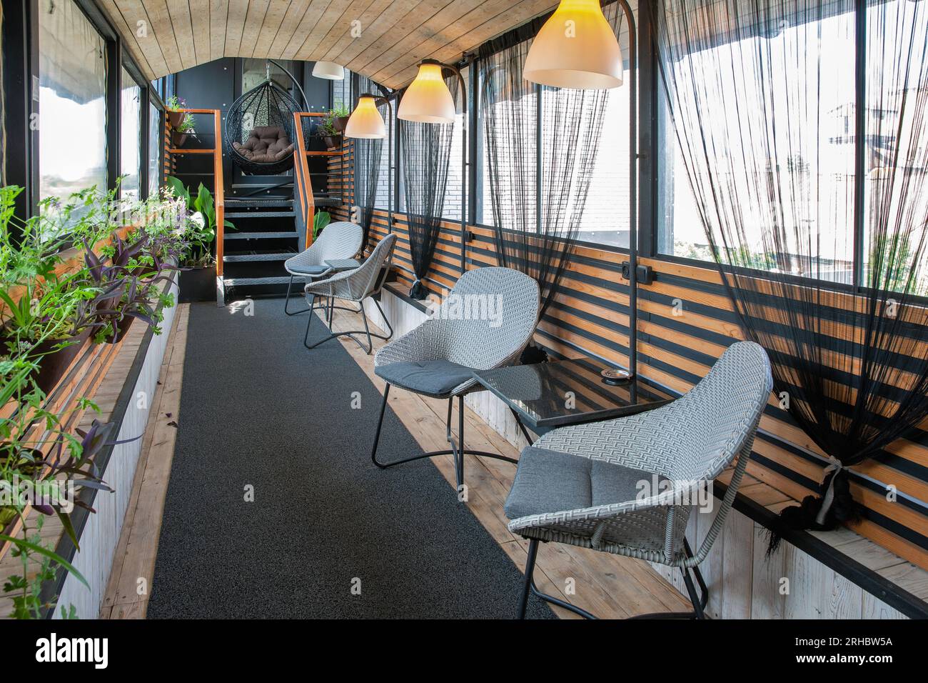 Balcony in loft style hi-res stock photography and images - Alamy