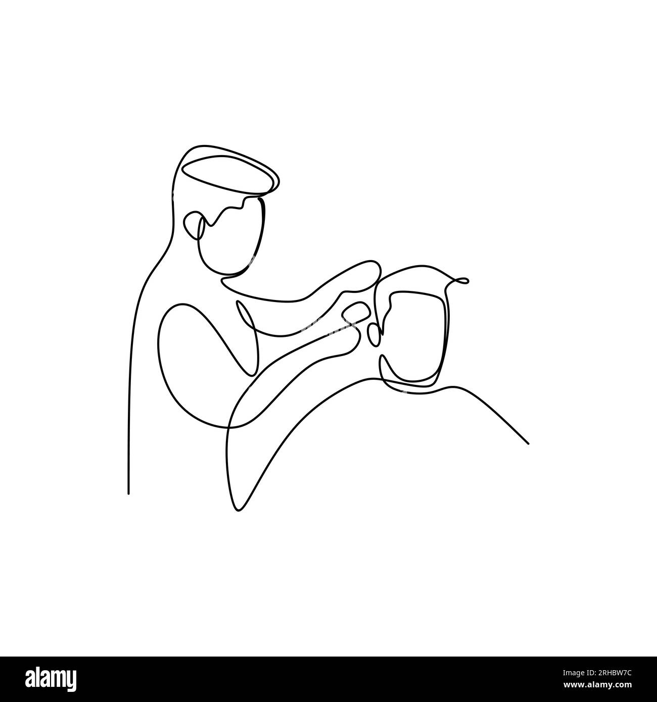 Professional hairstyle drawing Stock Vector Images - Alamy