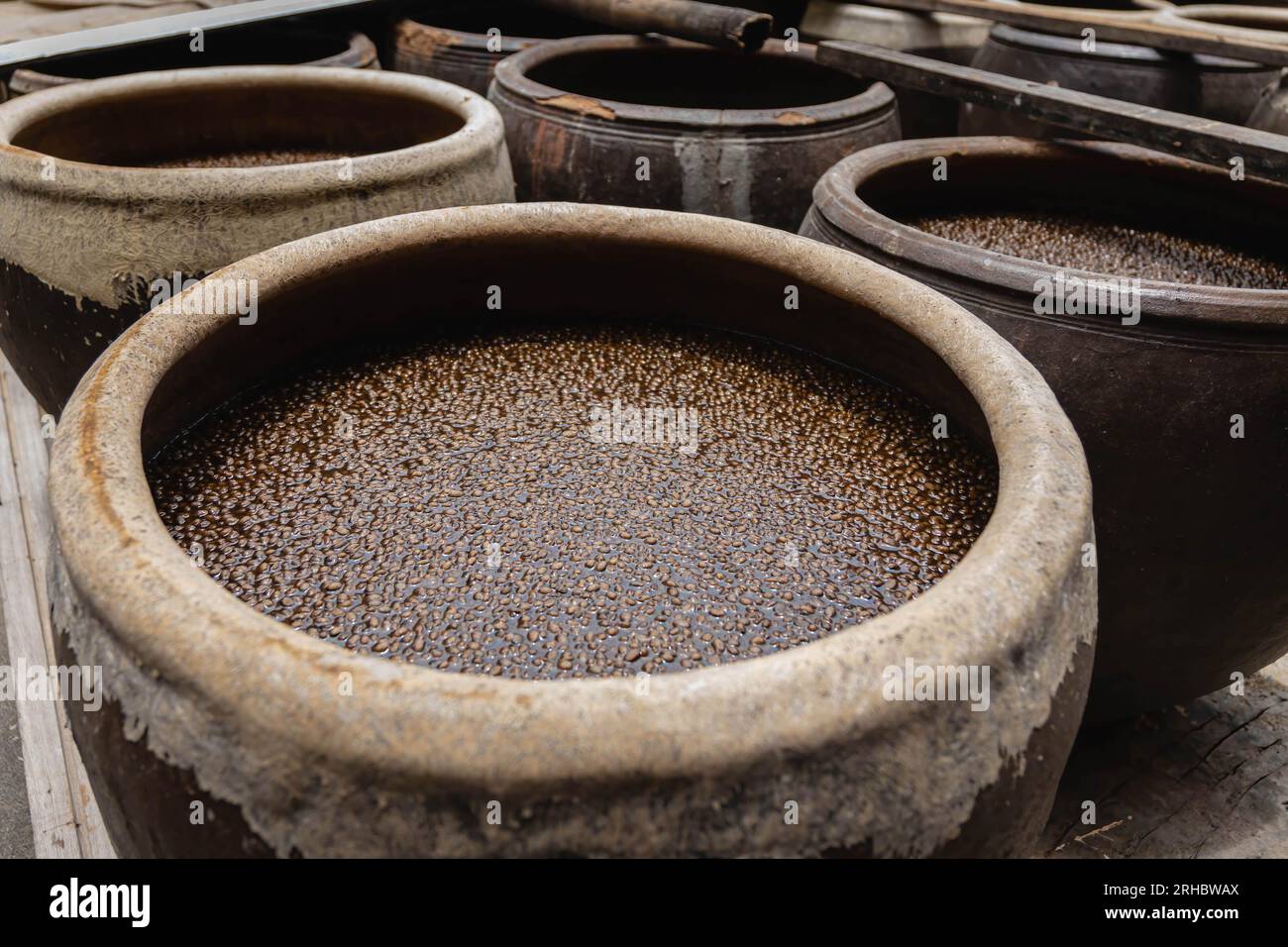 The Hao Yong Seng homemade soy sauce factory relies on the sun to ...