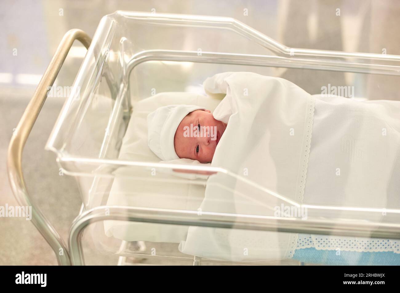 Newborn baby in a hospital recovery room Stock Photo - Alamy