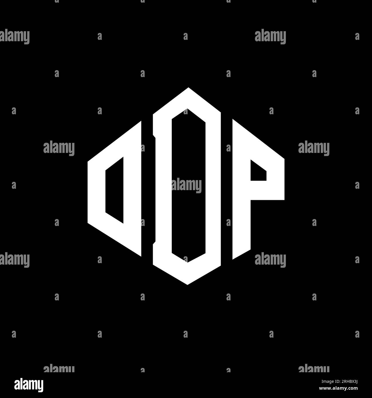 ODP letter logo design with polygon shape. ODP polygon and cube shape ...