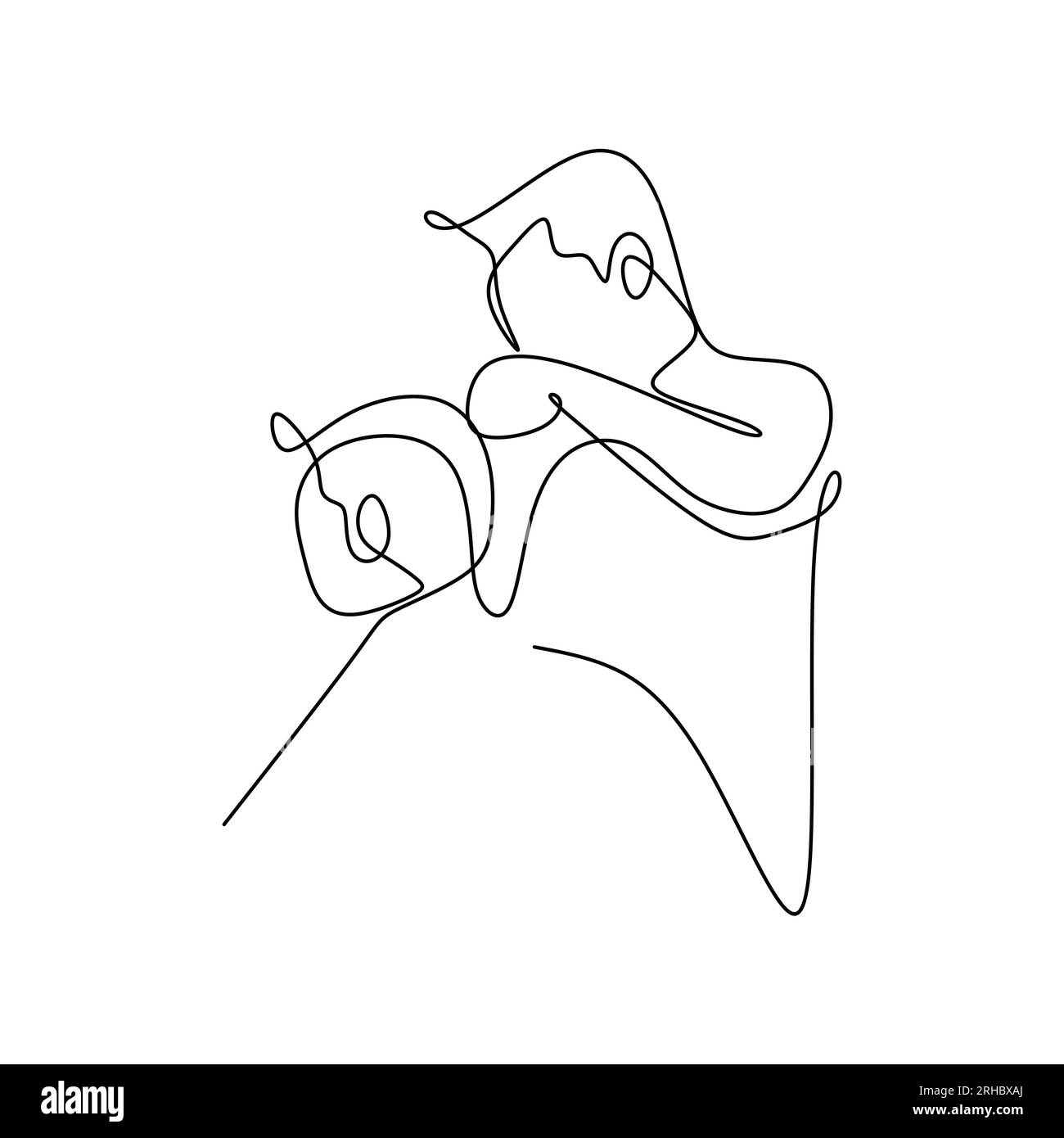 Continuous line drawing cutting hi-res stock photography and images - Alamy