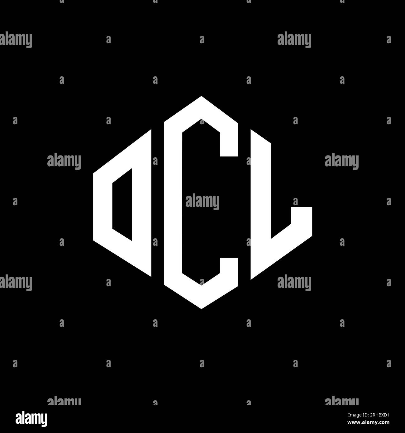 OCL letter logo design with polygon shape. OCL polygon and cube shape ...