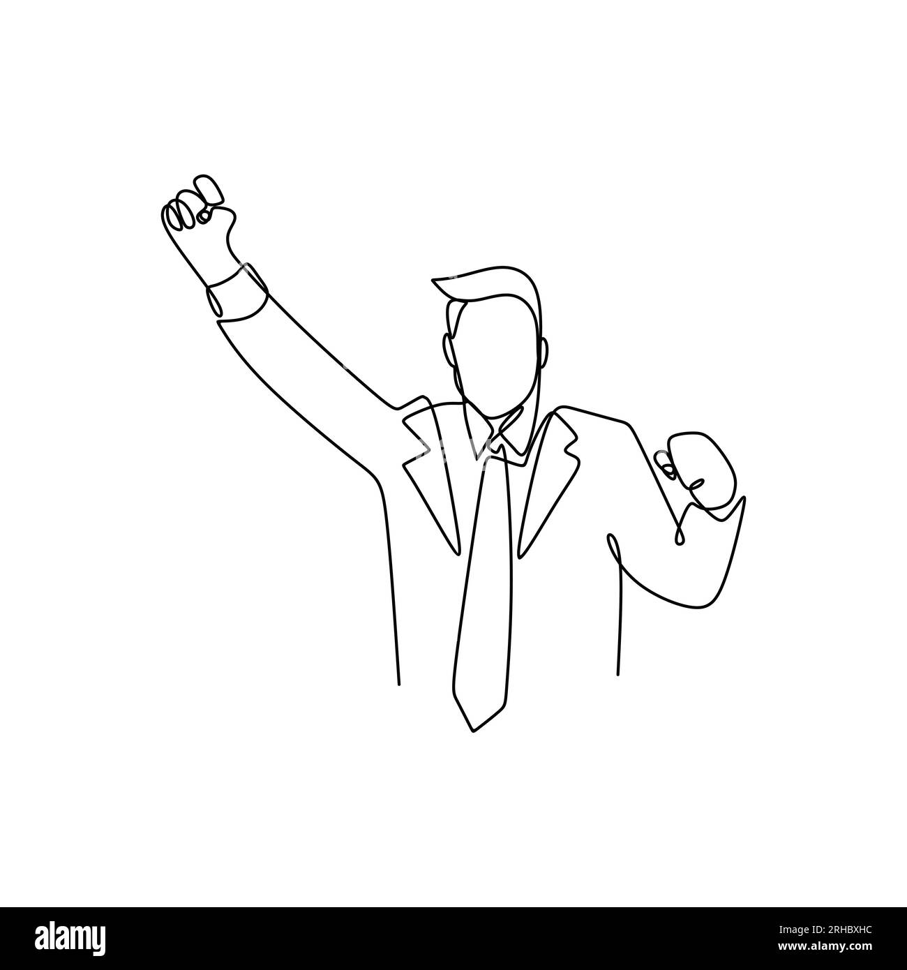 drawing a continuous line of office employees successfully completing ...