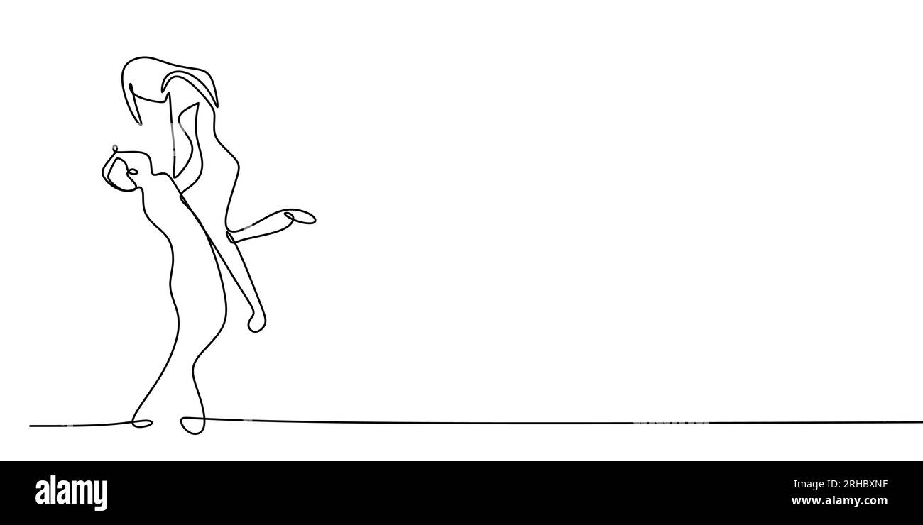 the line drawing keeps the teen couple hugging very romantic Stock ...