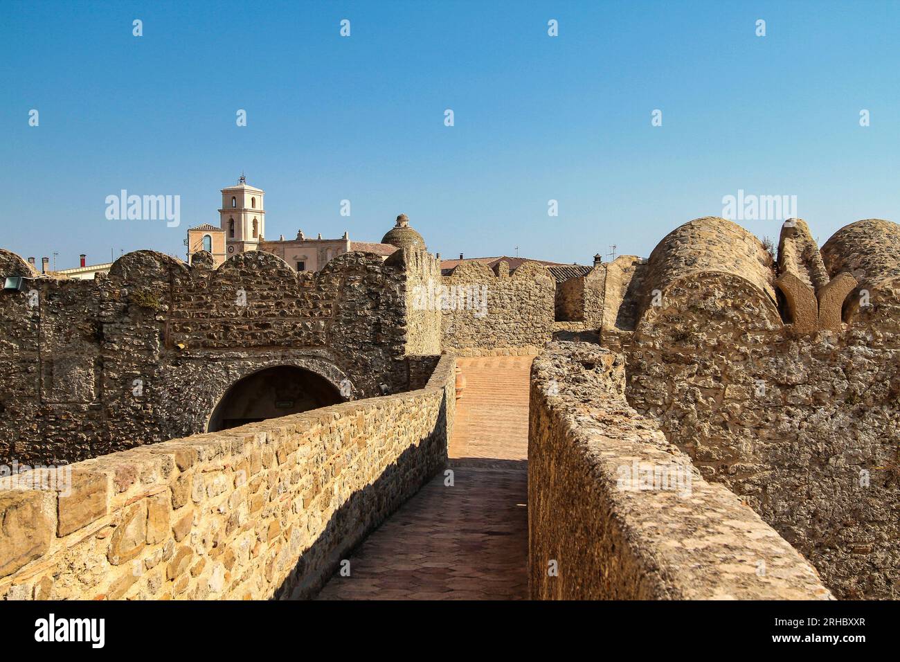 The norman castle in Saint Severina, Calabria in Italy. Castello ...