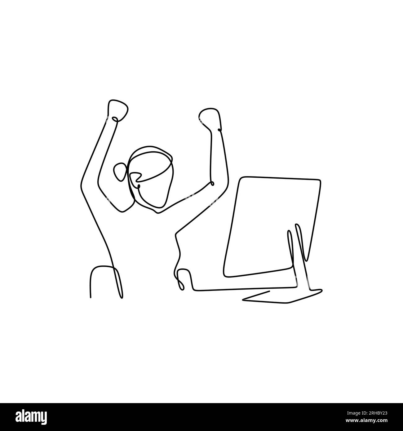 He successfully completing Cut Out Stock Images & Pictures - Alamy